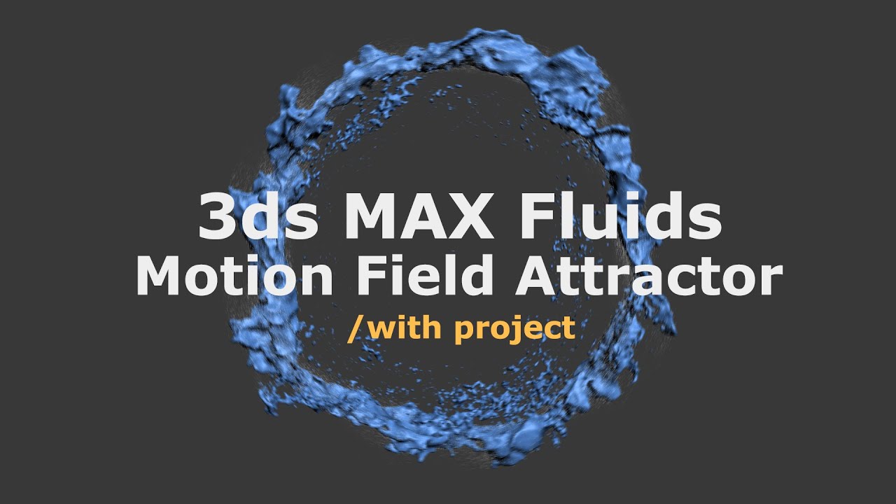 Fluids attractor 3dsmax - YouTube