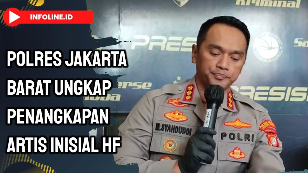 POLRES JAKARTA BARAT RILIS PEN4NGKAPAN ARTIS INISIAL HF - YouTube