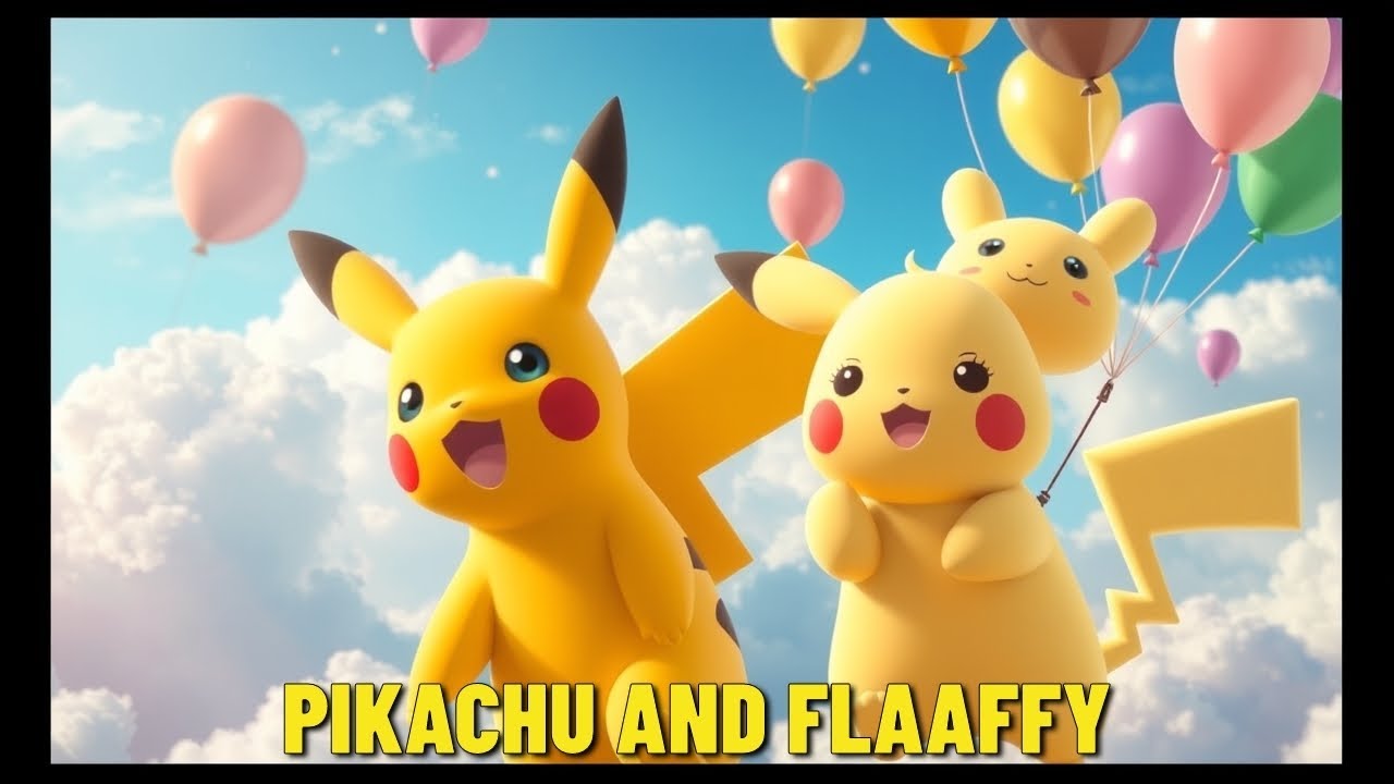 Pikachu's Magical Balloon Ride with Flaaffy! - YouTube