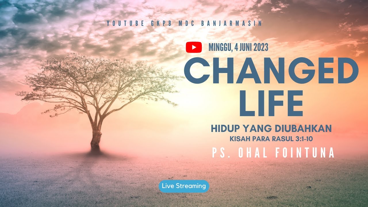 IBADAH GKPB MDC (PAGI) 4 JUNI 2023 - YouTube