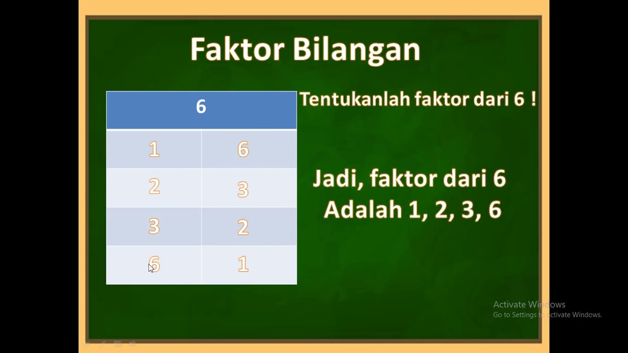 Cara Menentukan Faktor Bilangan dan Latihan Soal - YouTube