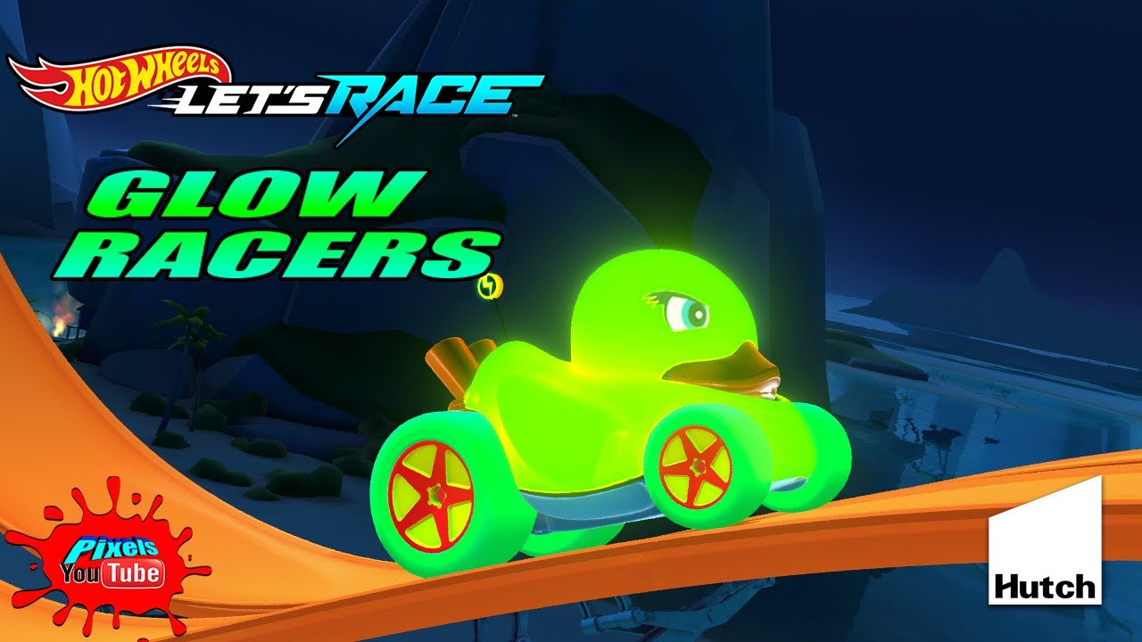 Hot Wheels Glow Racers New Cars With Impossible Level - YouTube
