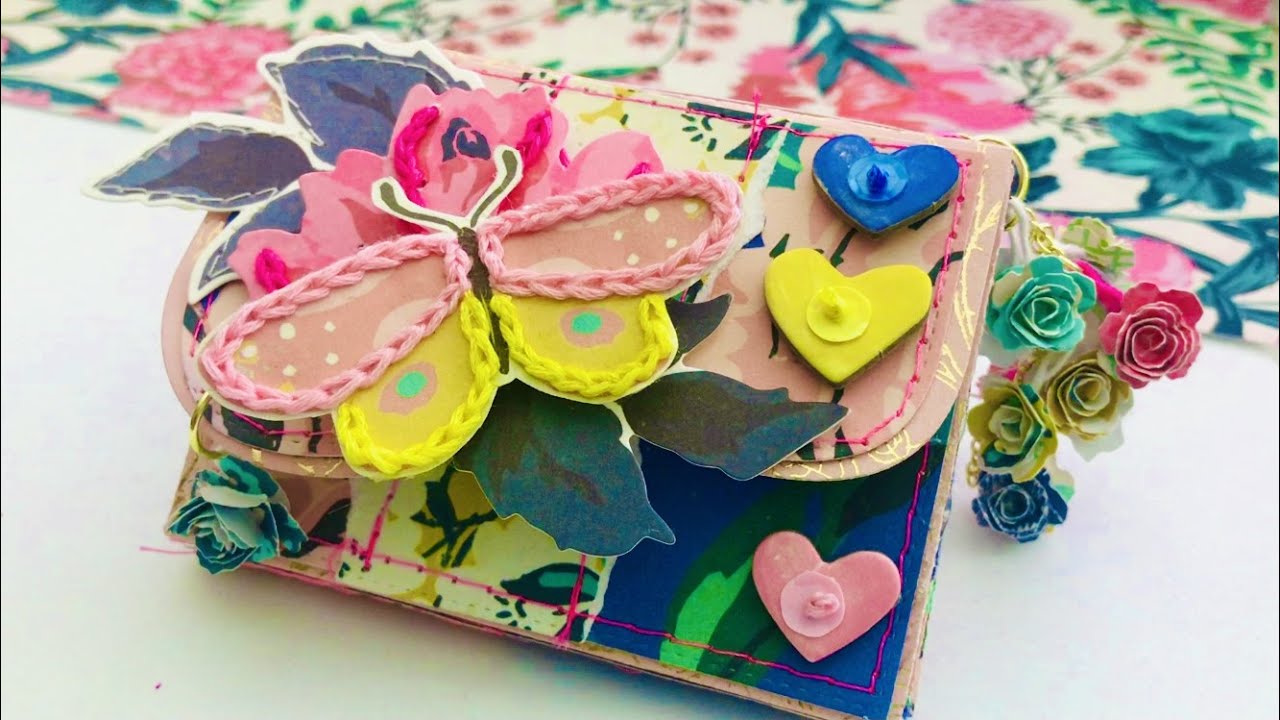 Mini Paper Wallet w/ ScrapDiva Designs New Wallet Die Set | Wallet ...