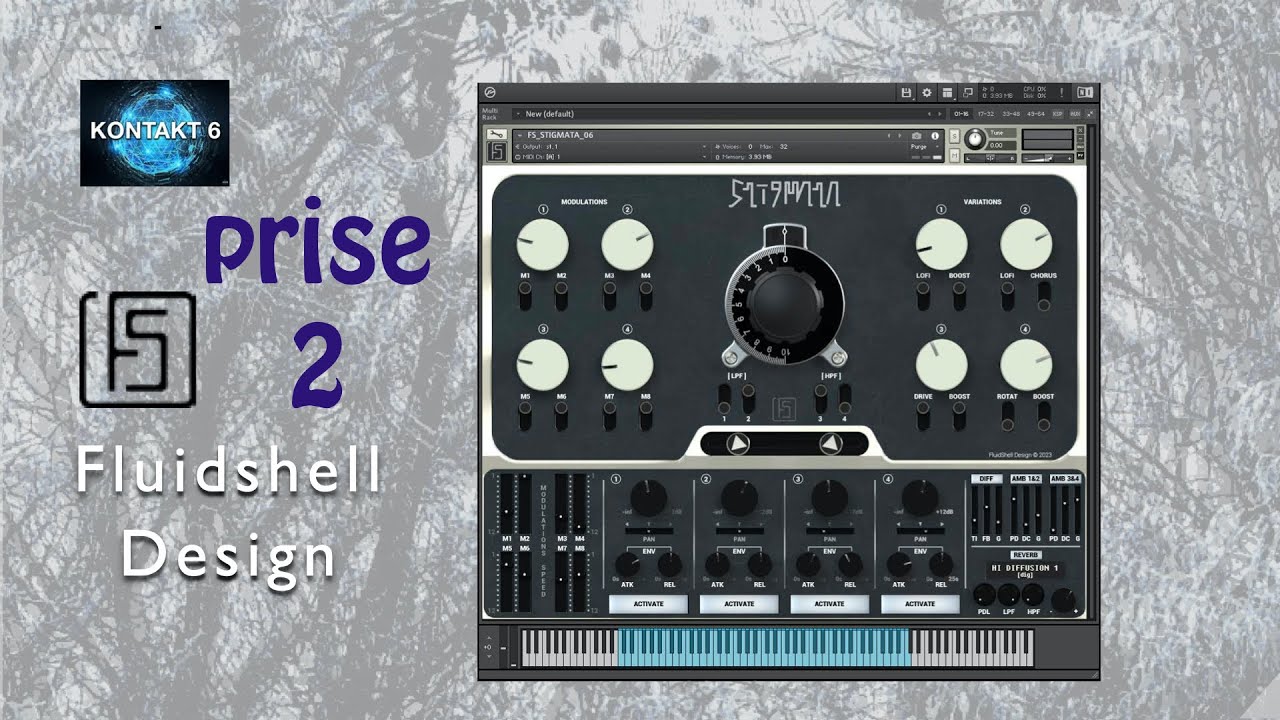 FluidShell Design - Prise 2 - toujours un plaisir ! (format Kontakt) - YouTube