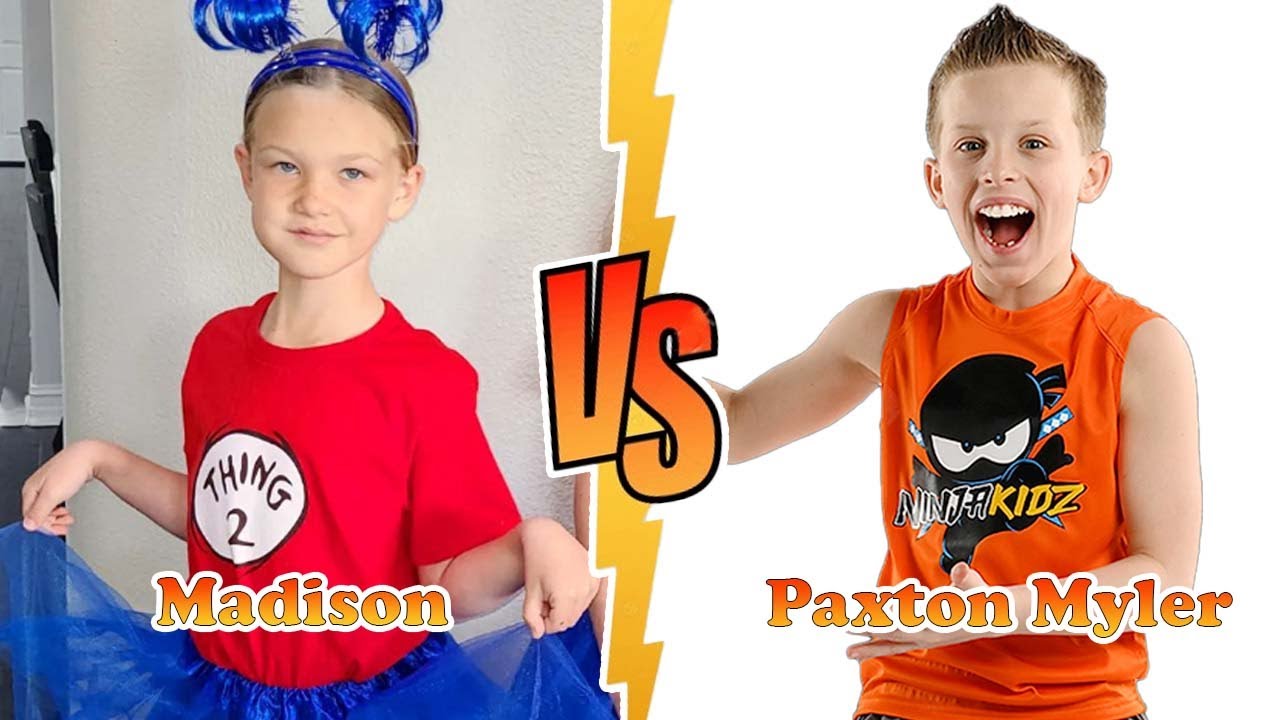 Paxton Myler (Ninja Kidz Tv) VS Madison (Beyond Family) Transformation ...