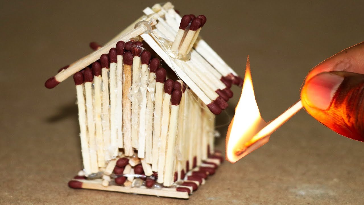 How To Make MATCH STICK HOME | RIGHT SIDE - YouTube