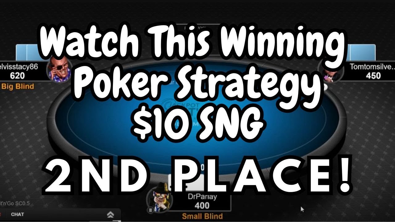 Watch my Winning Poker Strategy win 2nd place in a Texas Hold-em sit-n ...