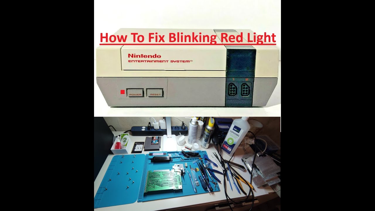 NINTENDO NES Complete Disassembly, Cleaning & Fix Blinking Red Light ...