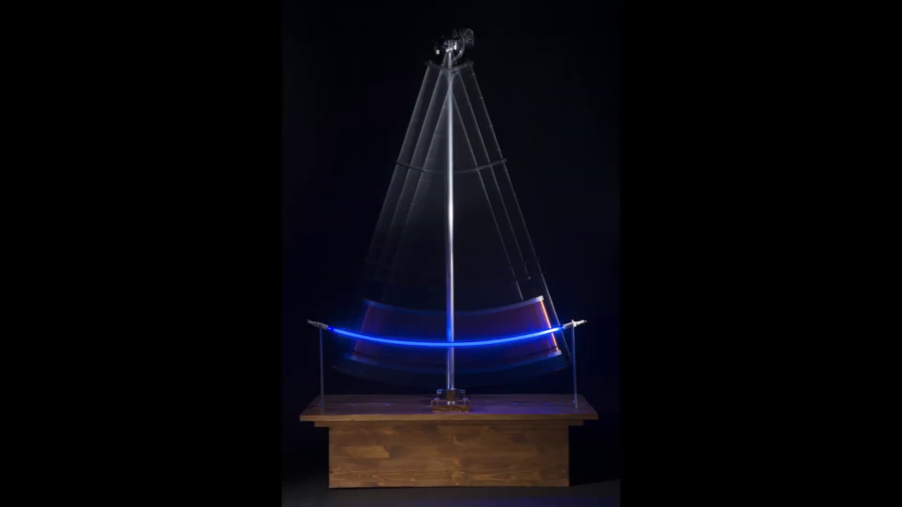Permanent Light Pendulum - an installation by Luciano Maciotta - YouTube