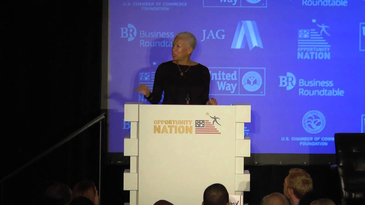 Angela Glover Blackwell, Founder and CEO, PolicyLink, at the 2015 ...