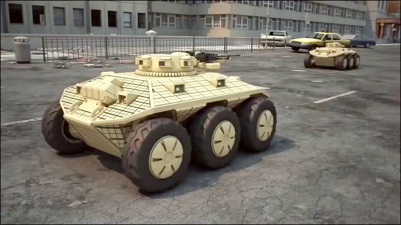 Dahir Insaat Unmanned Ground Combat Vehicle GCV Combat Simulation 720p ...