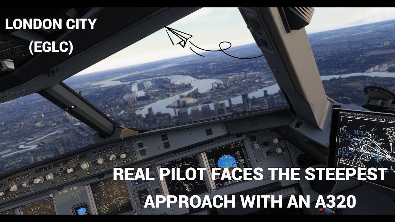 Inside a Real Pilot’s Mind💡 ️: Landing the A320 at LONDON CITY (Extreme ...