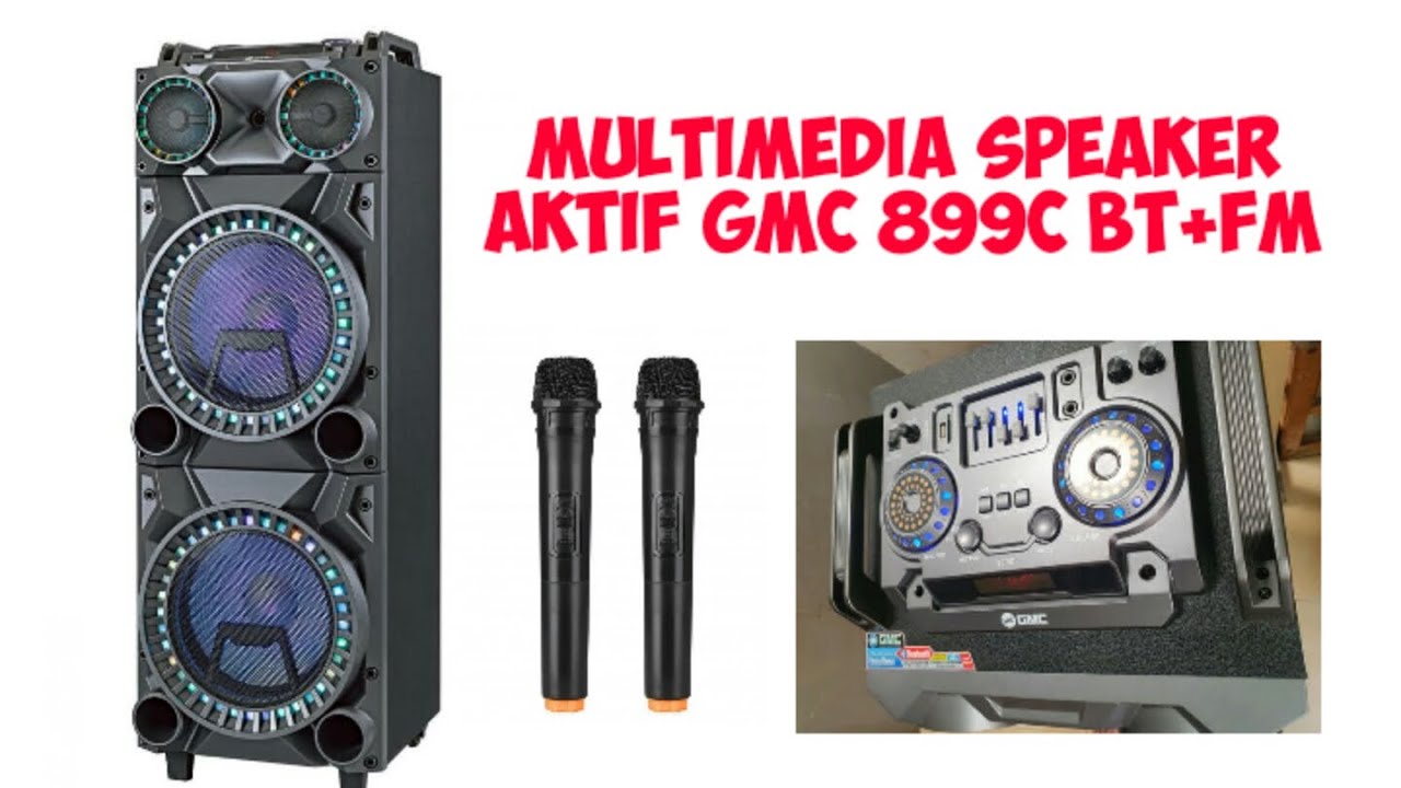 Review Multimedia Speaker Aktif ||GMC 899C BT+FM || RD ELEKTRONIK ...