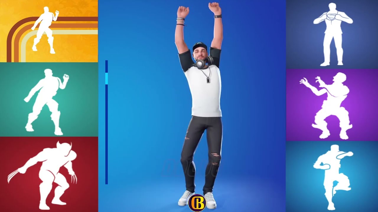 Ali A Performs All Emotes & Dances in Fortnite - YouTube