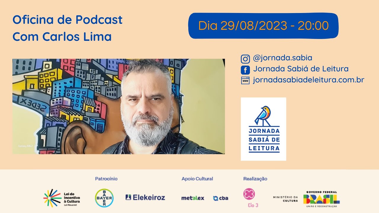 Oficina de Podcast – Com Carlos Lima - YouTube