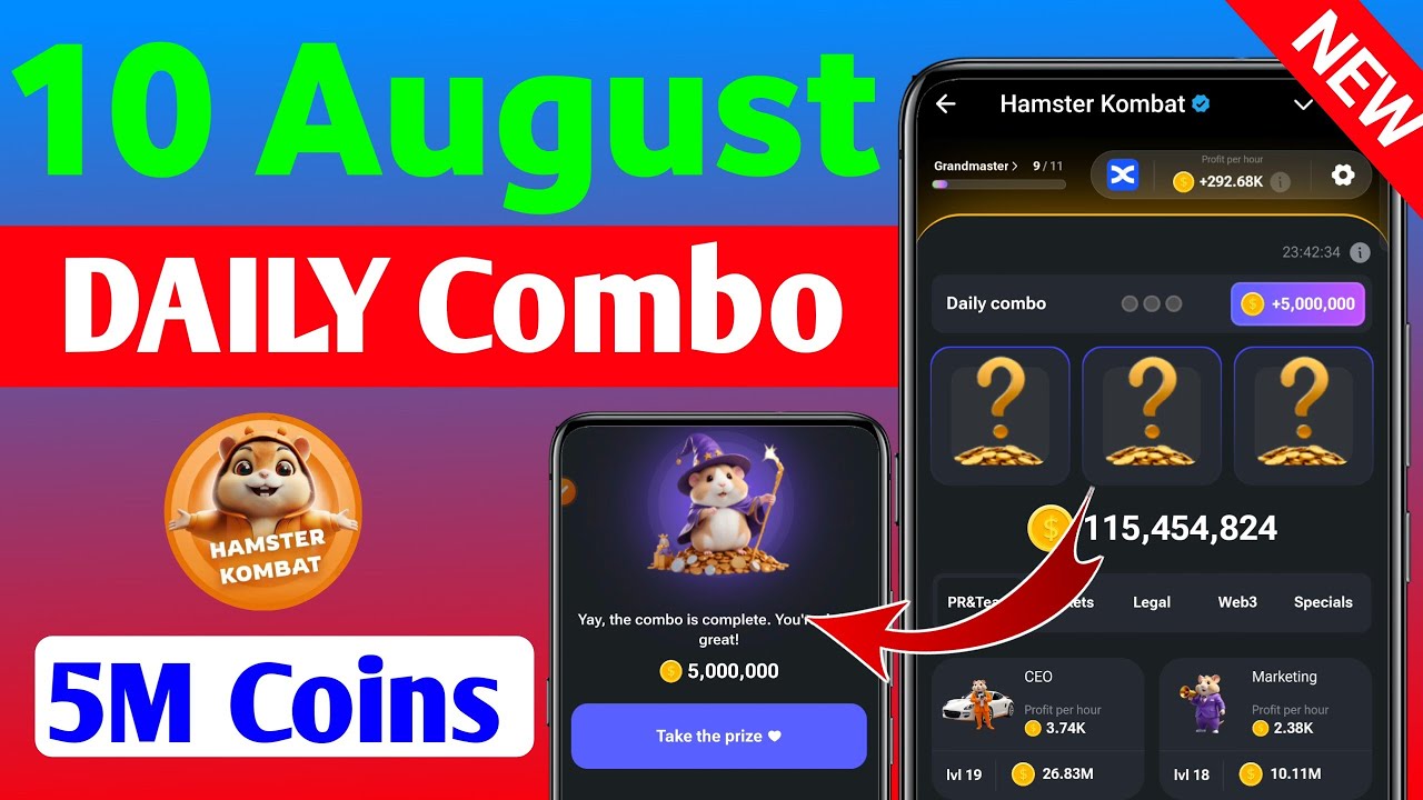10 August Daily Combo | Hamster Kombat Daily Combo Today | 10 August ...