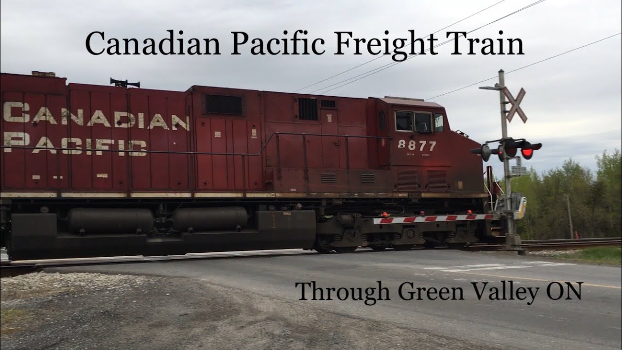 Canadian Pacific Freight Train Through Green Valley ON - YouTube