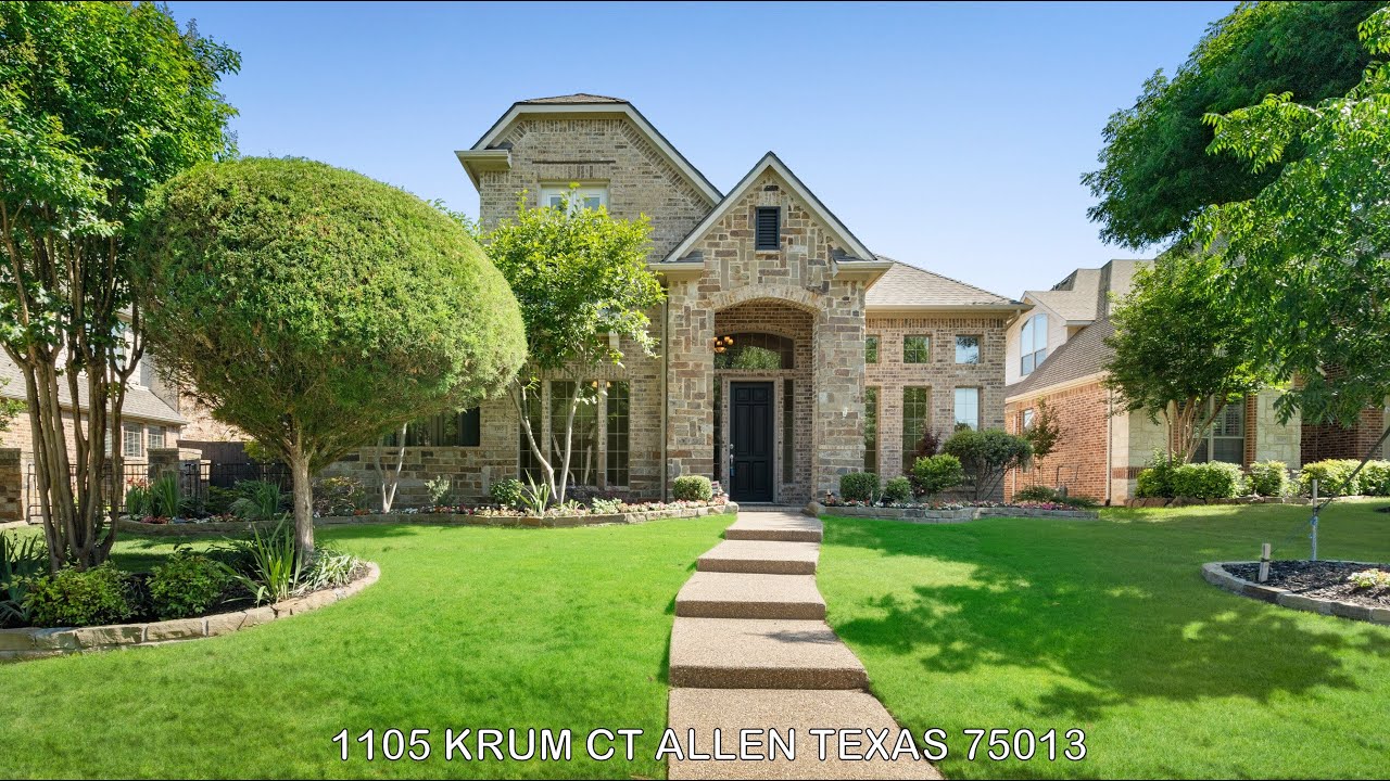 1105 Krum Court, Allen, Texas 75013 - YouTube