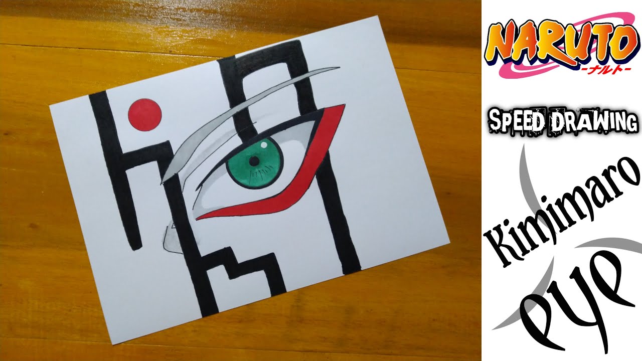 Speed Drawing Kimimaro (君麻呂) Eye from Anime Naruto - YouTube