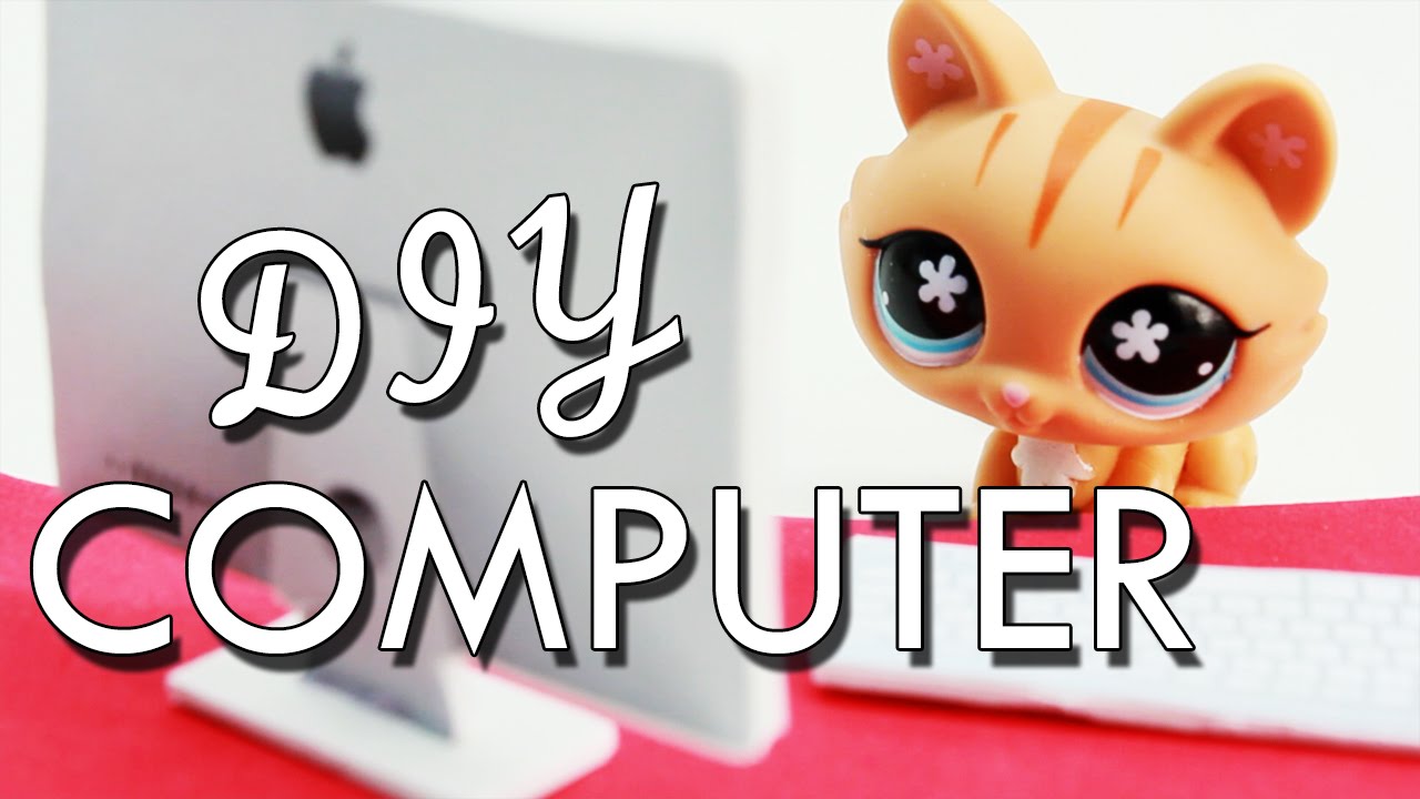 Miniature Apple iMac Computer Tutorial - DIY for LPS and Dolls - YouTube