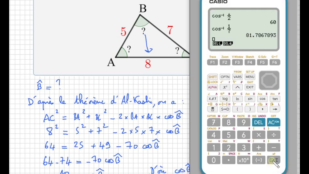 Théorème d'Al-Kashi • Calcul de longueur • Très classique • Première ...