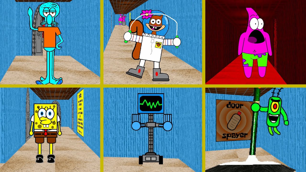 Spongebob's basics // SpongeBob's house [retextured] Baldi's Basics ...