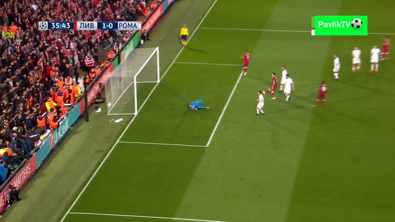 Mo salah vs roma goal - YouTube
