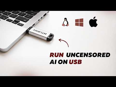 This USB Runs Uncensored AI - Windows, Linux & Mac (No Internet) 🔥