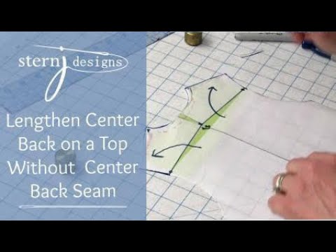 Shirt Fitting:  Lengthen the Center Back without a Center Back Seam