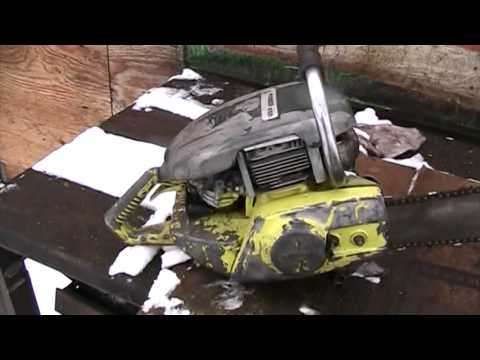 Vintage 650 Pioneer chainsaw - YouTube