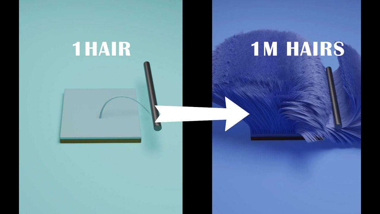 Everything 3d Satisfying Simulation Grass Simulation 1 Hair To 1 4566