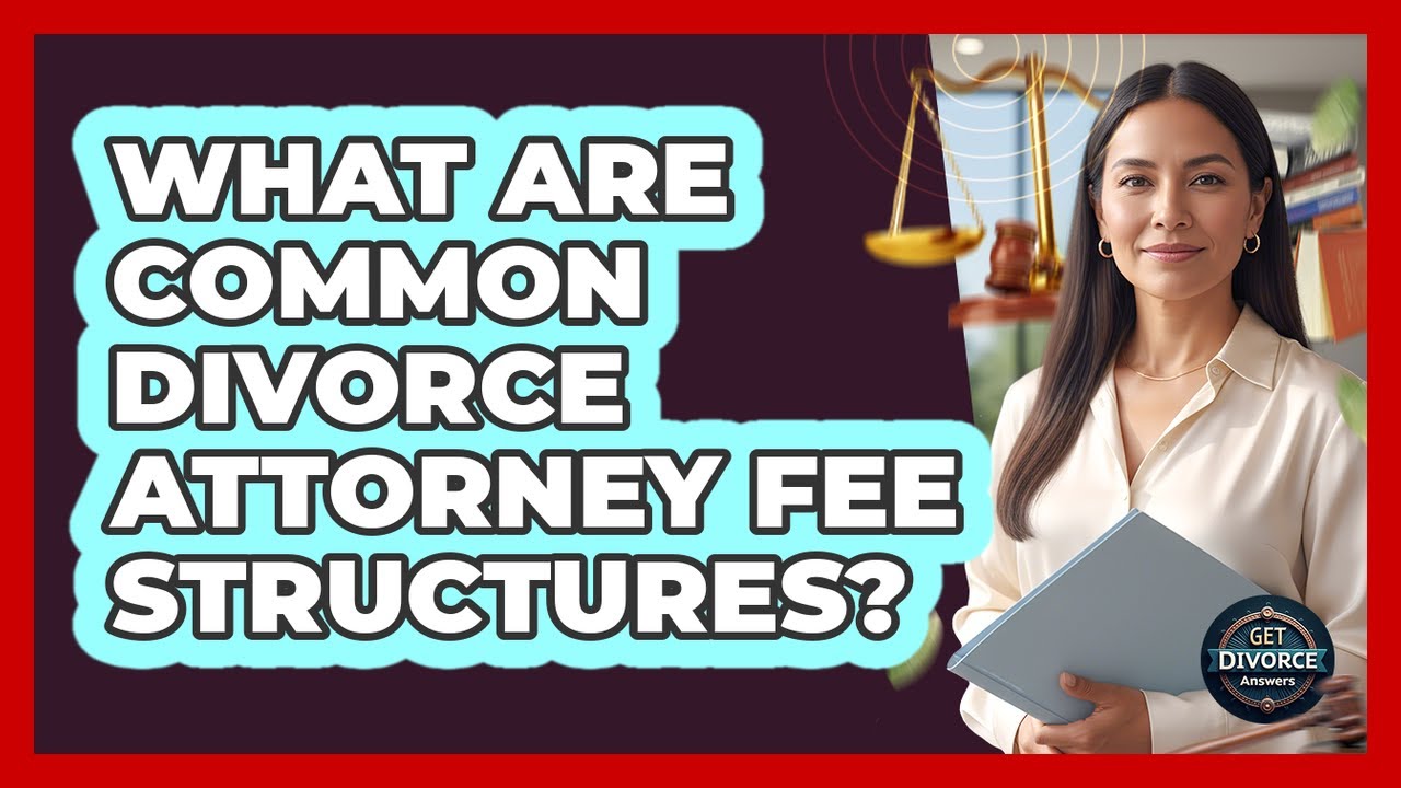 What Are Common Divorce Attorney Fee Structures? - YouTube