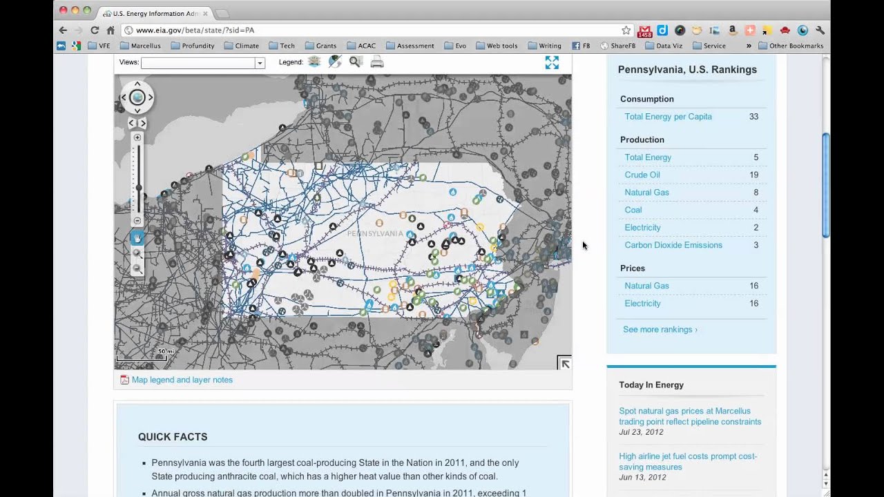 The EIA's US Energy Infrastructure by State - YouTube