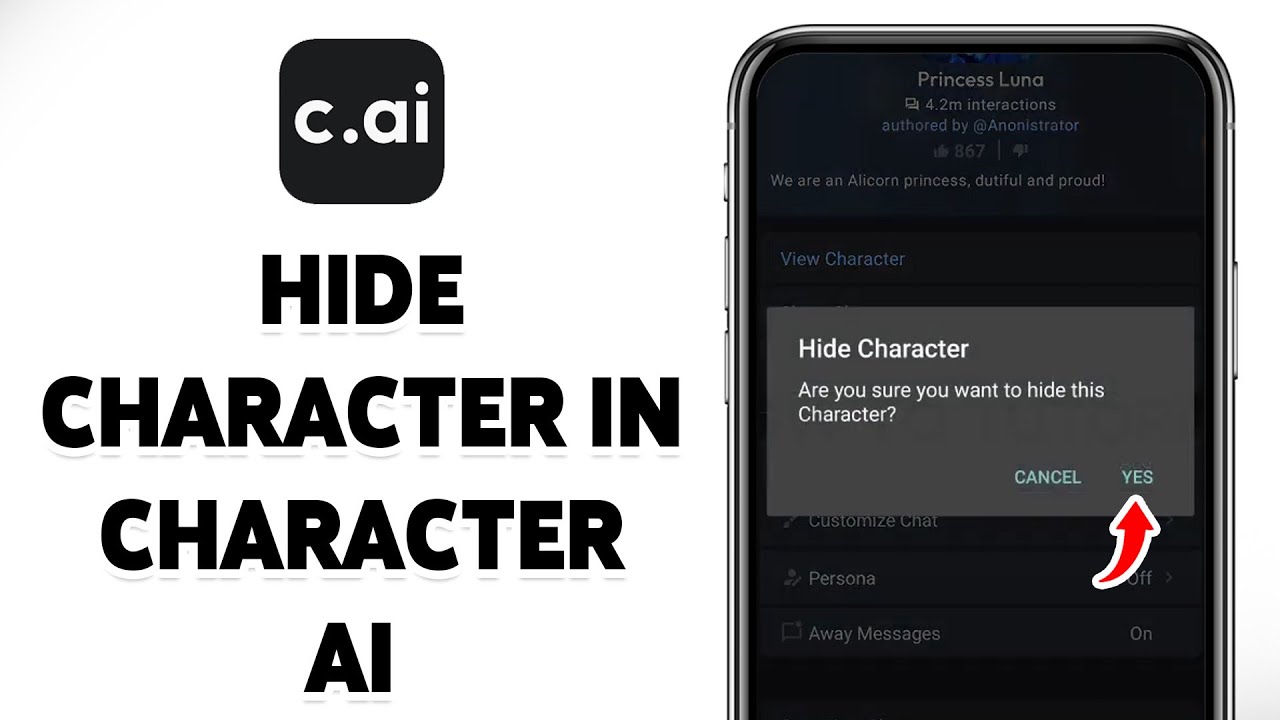 How To Hide A Character In Character AI 2025 | Manage Character ...
