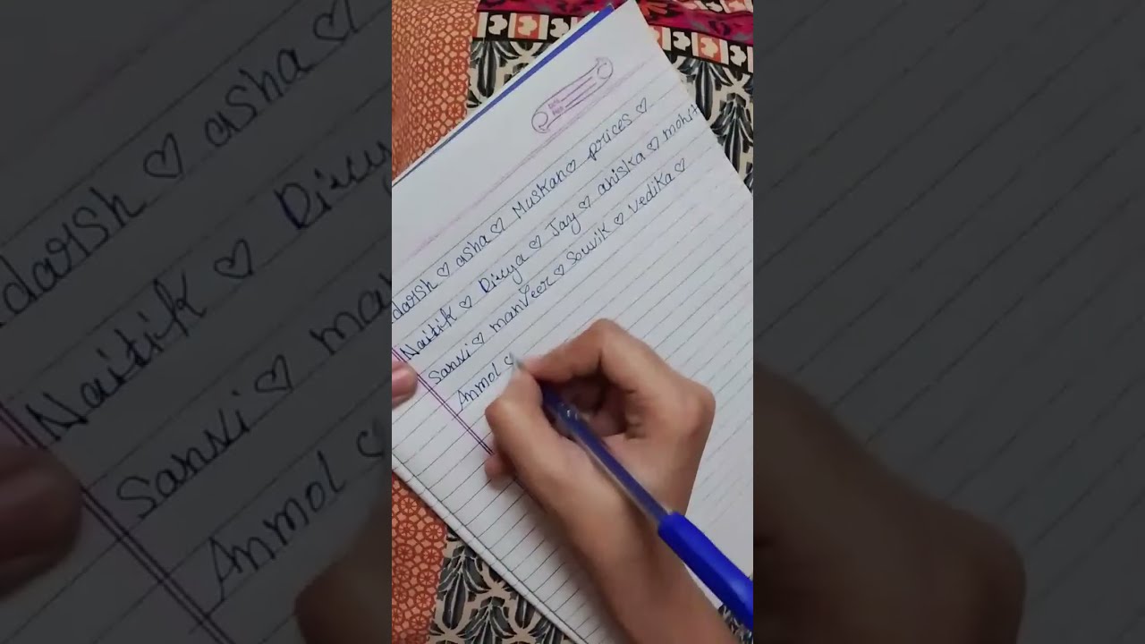 🔴 Name Calligraphy Beautiful Writing Comment Your Name - YouTube