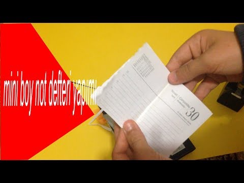 KAĞITTAN NOT DEFTERİ YAPIMI | Kağıttan Yapım