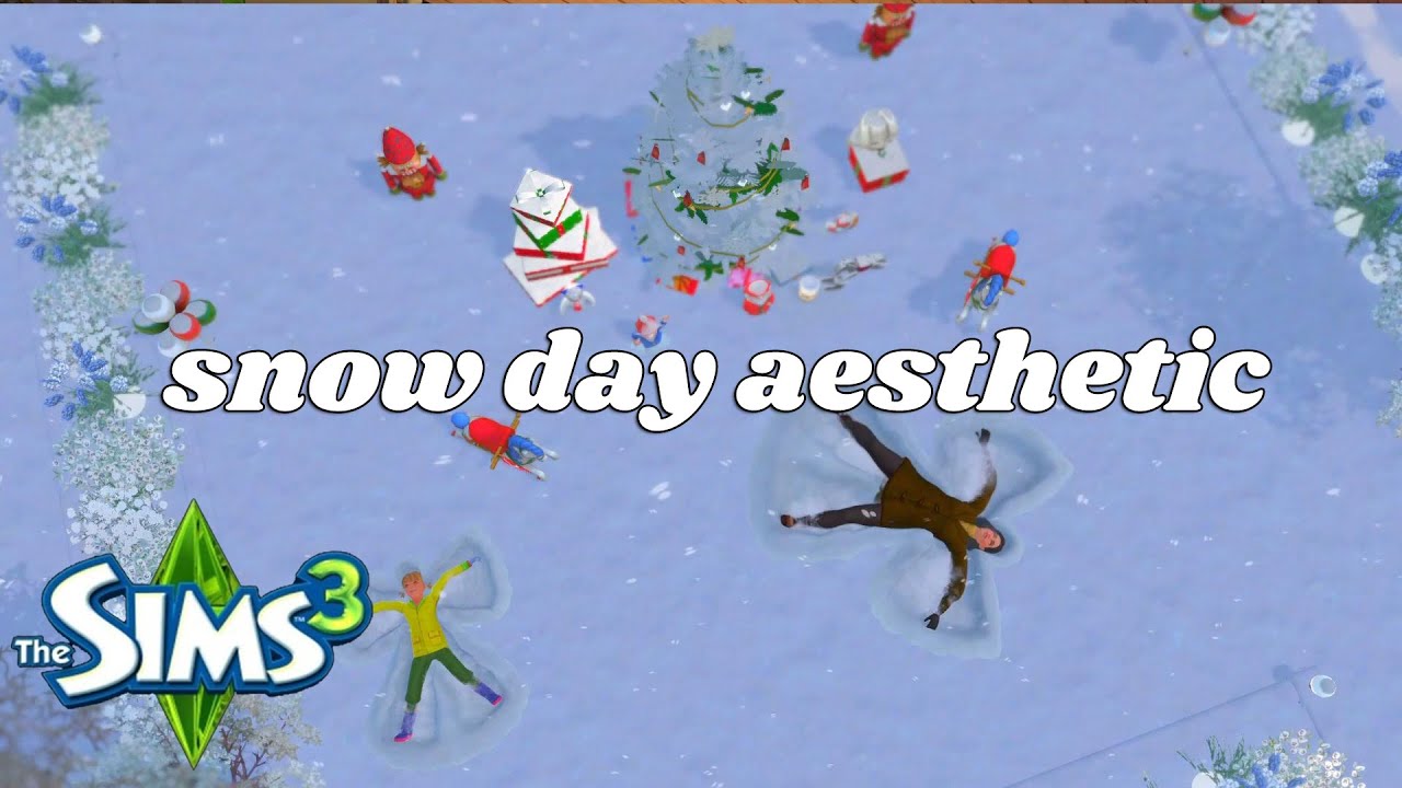 snowflake day // the sims 3 aesthetics - YouTube