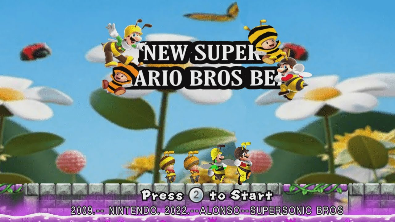 New Super Mario Bros Bee #1 Walkthrough 100% - YouTube