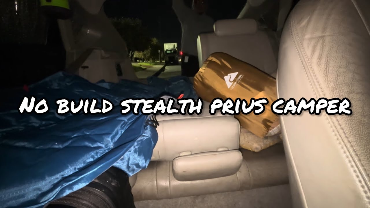 No Bed, No Problem – My No-Build Prius Stealth Setup - YouTube