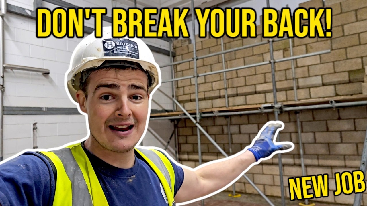 Laying 140mm blocks in a Factory! - YouTube