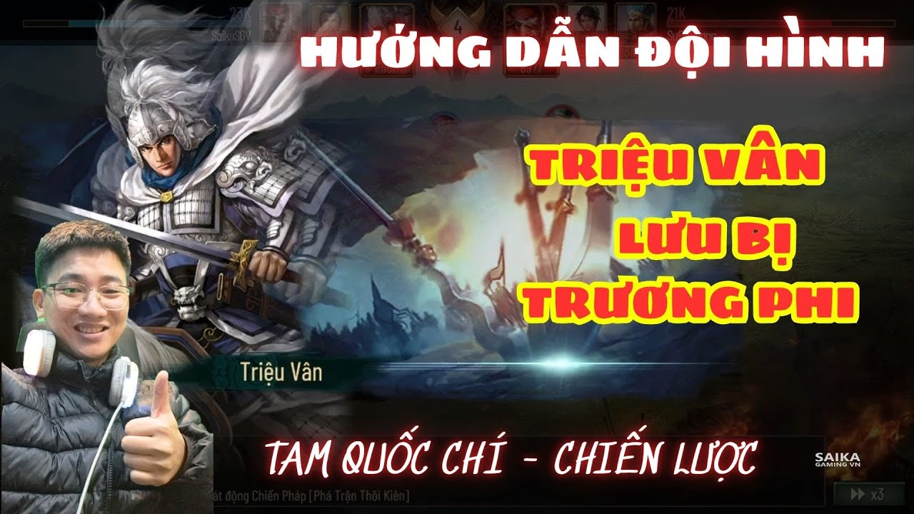 🟢 Đội hình Triệu Vân - Lưu Bị - Trương Phi, PK cực giòn tại SS3 Tam ...