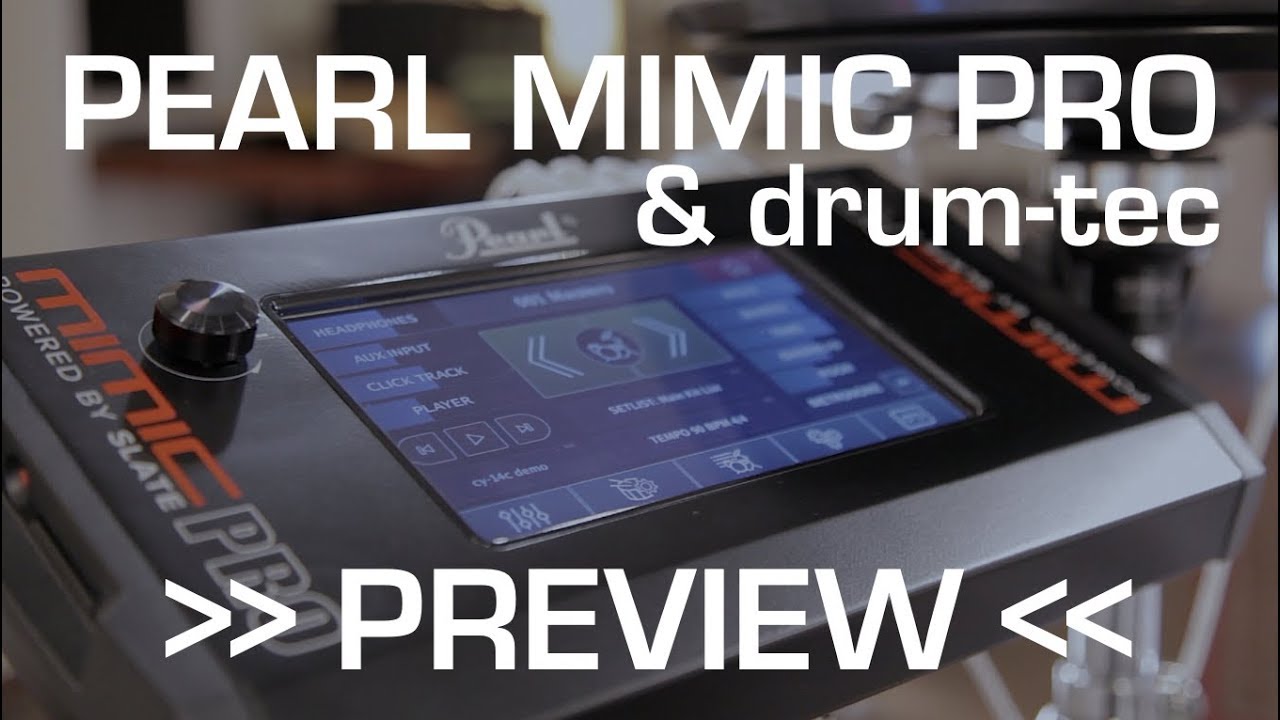 Pearl Mimic Pro with drum-tec electronic drums PREVIEW - YouTube