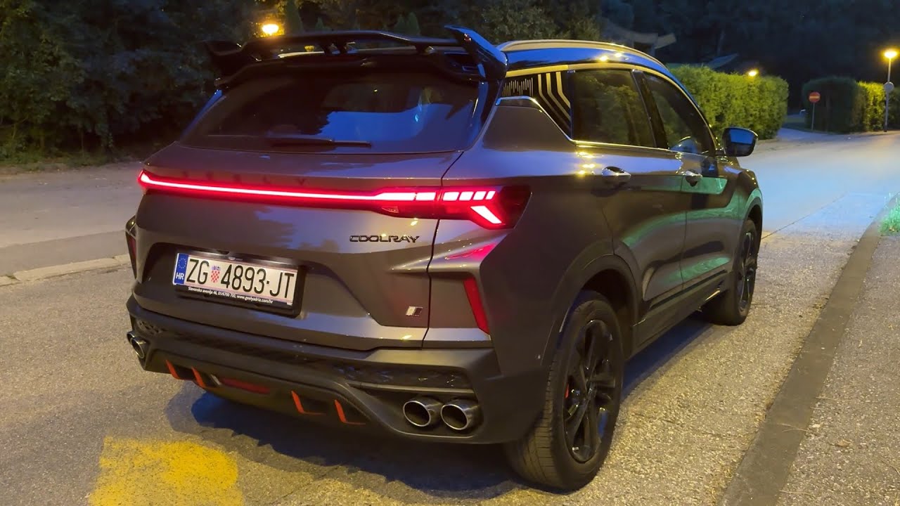 GEELY COOLRAY 2024 at night - IMPRESSIVE LIGHTS, AMBIENT lighting - YouTube