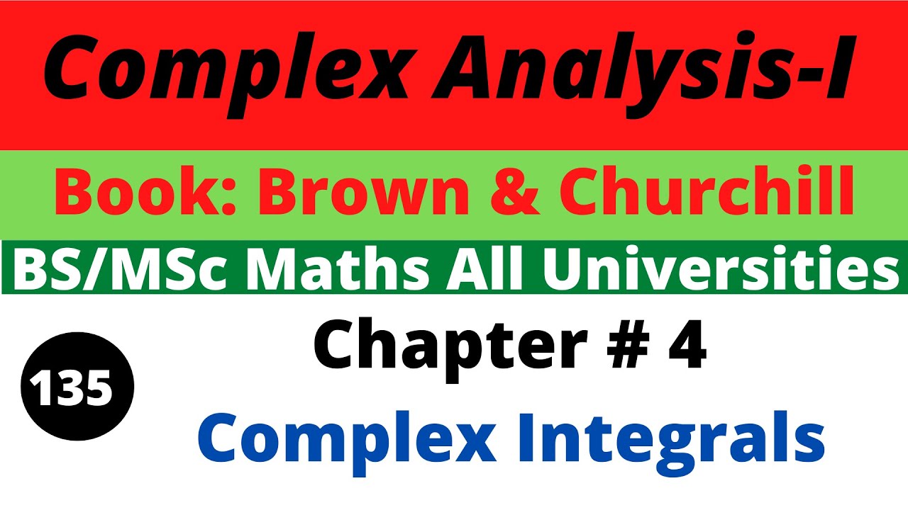 135. Contour integration | Complex Integrals | chapter 4 | complex ...