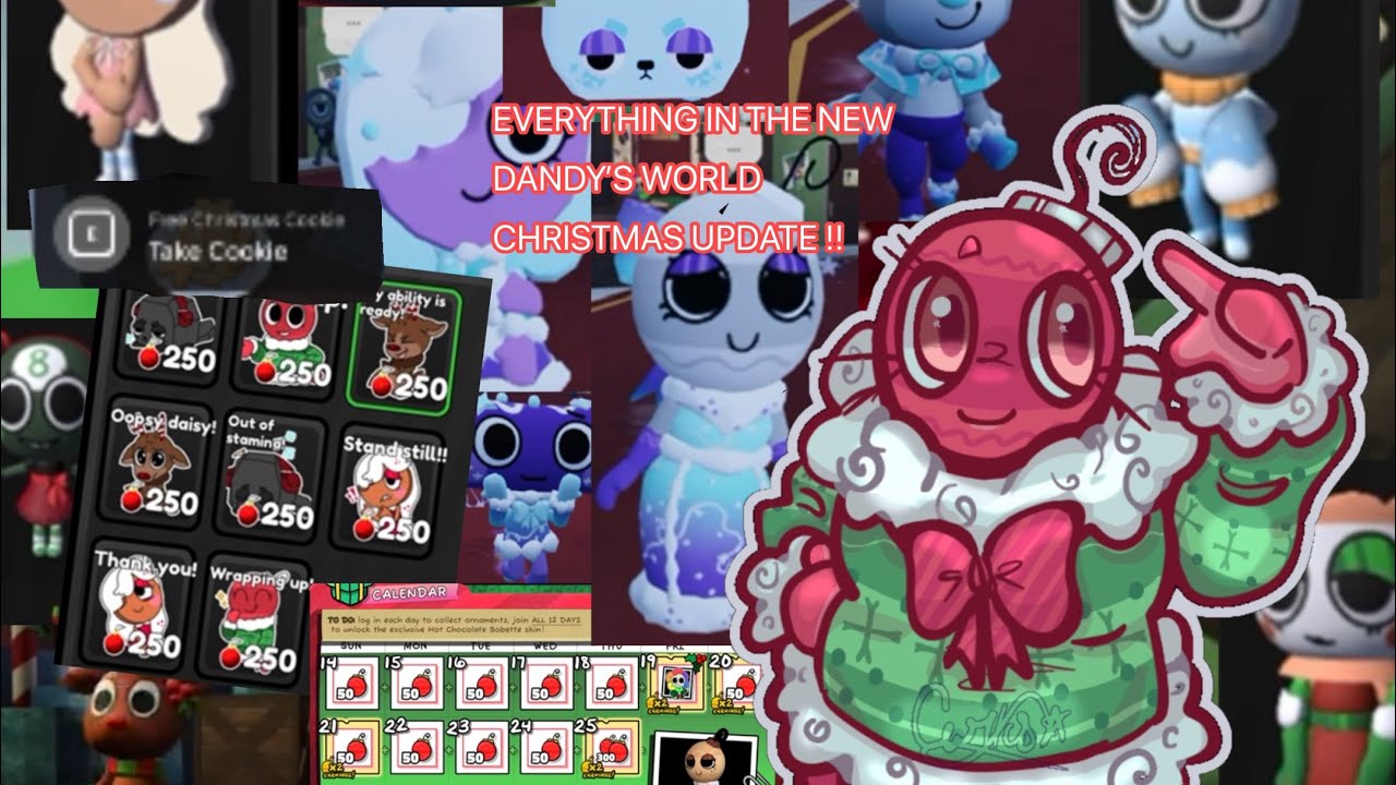 EVERYTHING IN THE NEW DANDY’S WORLD CHRISTMAS UPDATE !! // #dandysworld ...