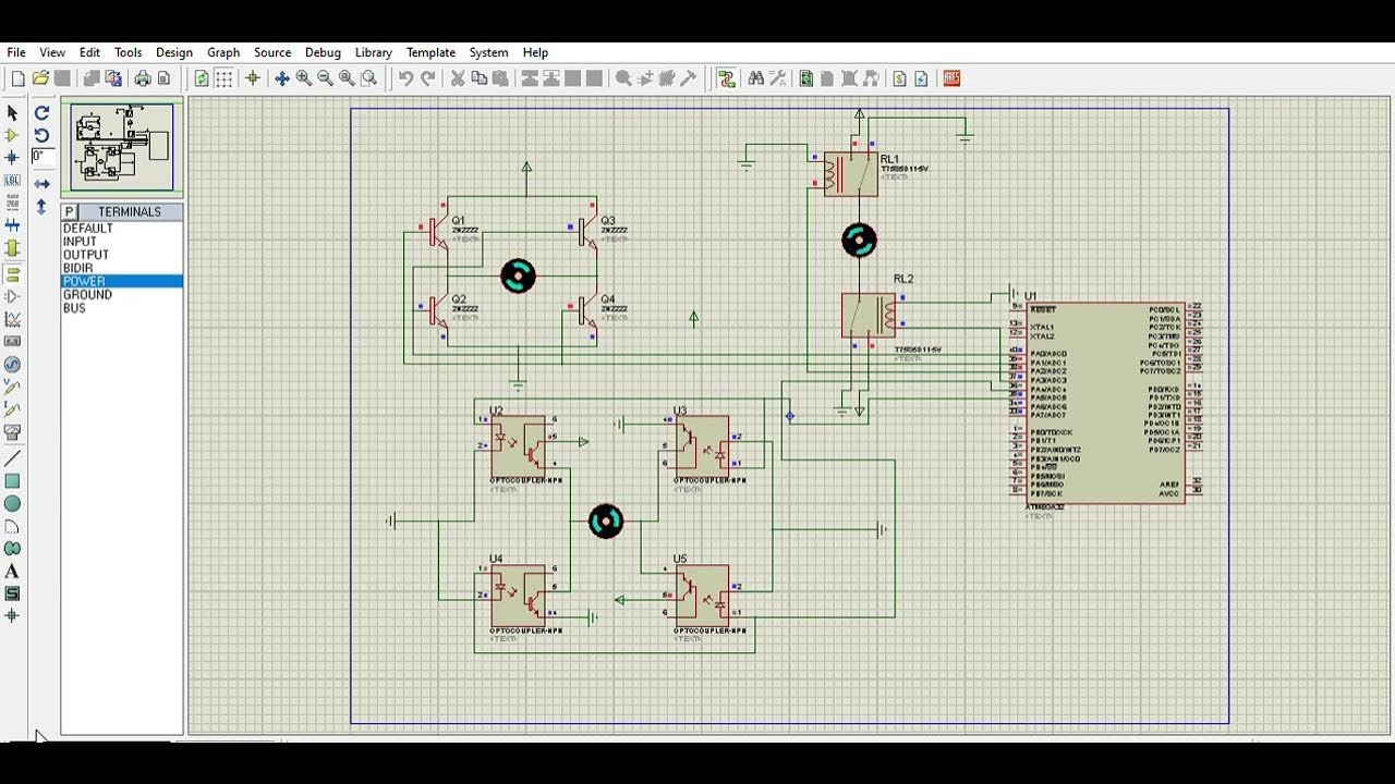 embedded system. dc motor control direction avr atmega32 - YouTube