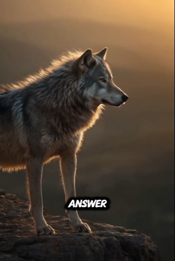 The Wolf Who Climbed to Listen to the Silence 🌄🐺 #animals #animallife # ...