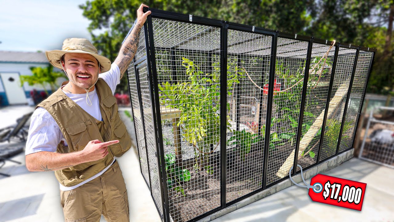 Building My NEW EXOTIC ANIMAL Enclosure!! (Start to Finish) - YouTube