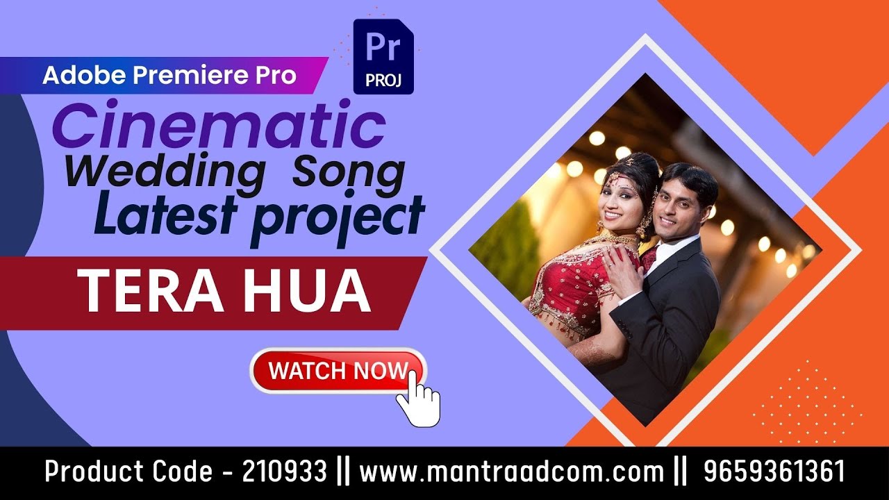 Adobe Premiere Pro 2024 New Wedding Song Project | TERA HUA - YouTube