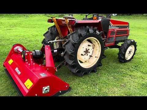 YANMAR FX24D 4WD Compact Tractor & New 5ft Flail Mower - YouTube